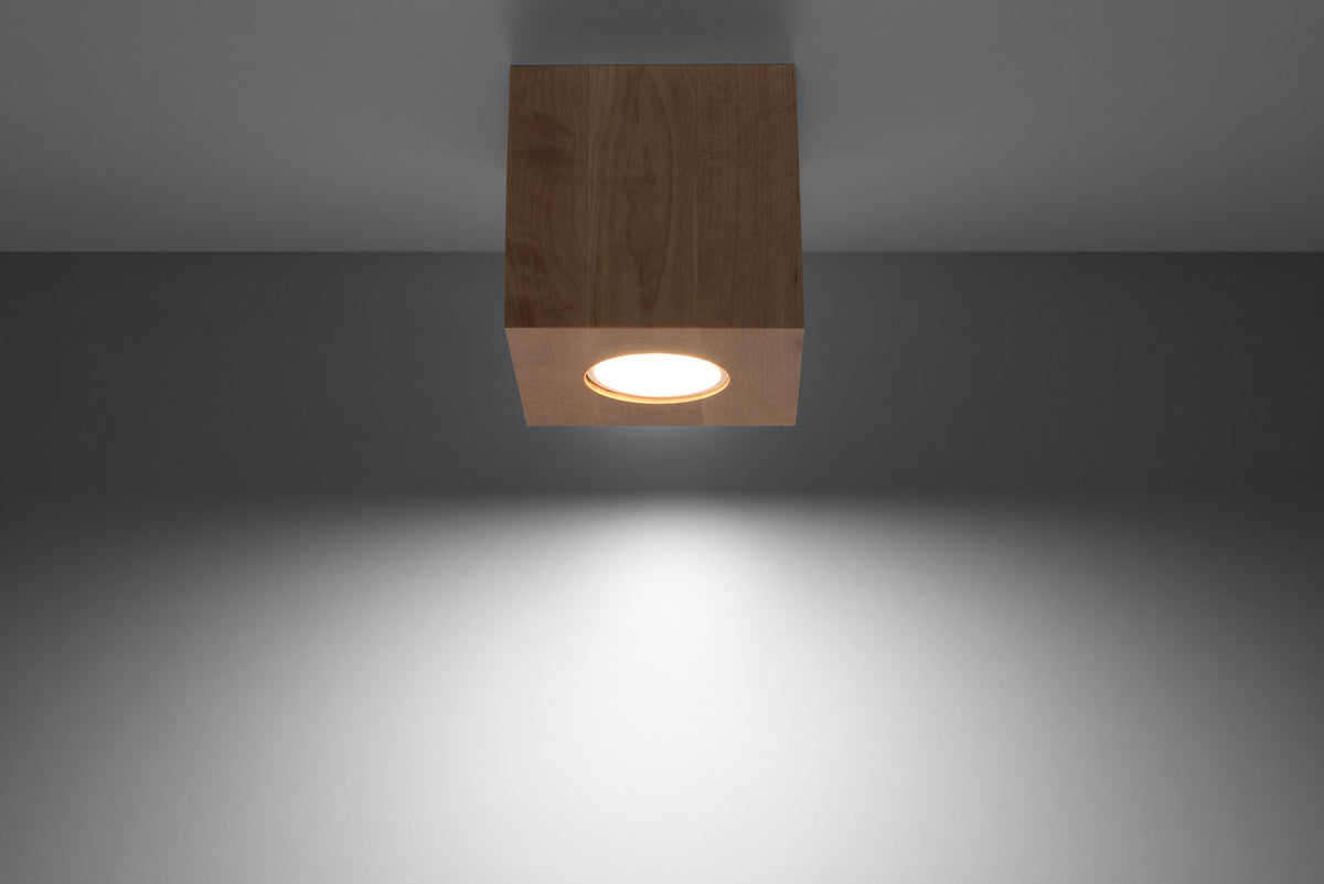 Plafond QUAD natural wood – Leam Lights