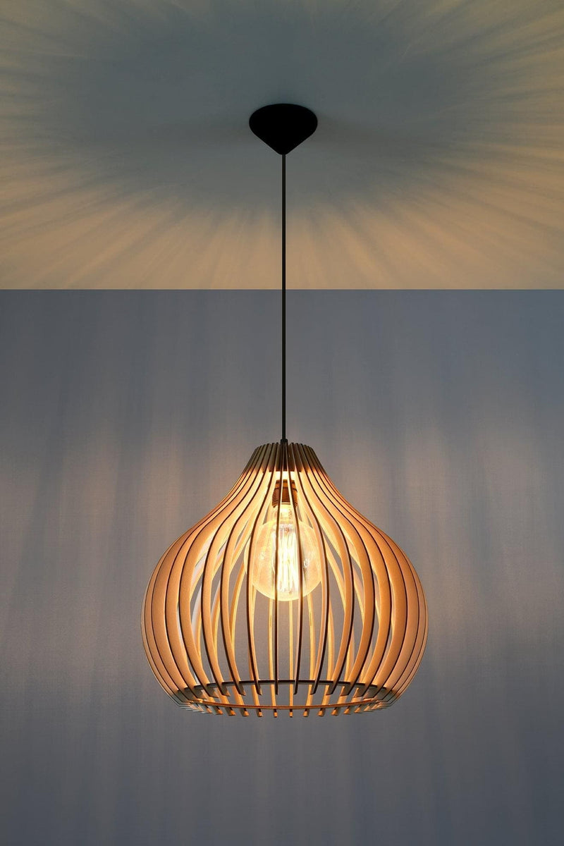Pendant lamp APRILLA Wood – Leam Lights