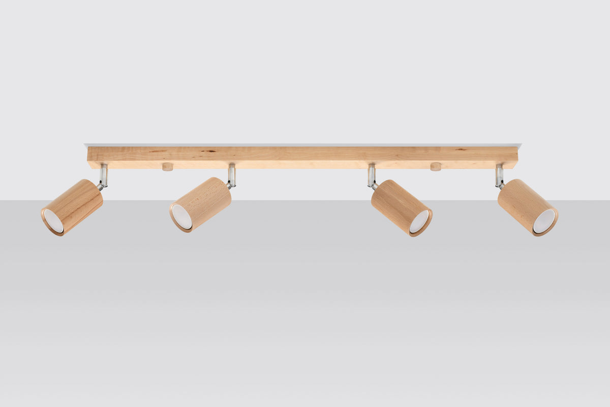 Plafond BERG 4 natural wood – Leam Lights